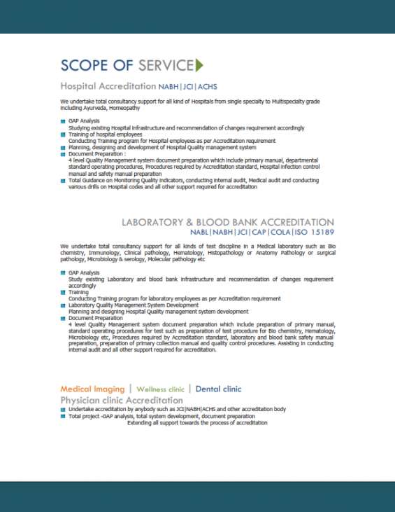 (iso/iec: 17025, iso: 15189, jci, cap, nabl.nabh, aabb, and gclp ...